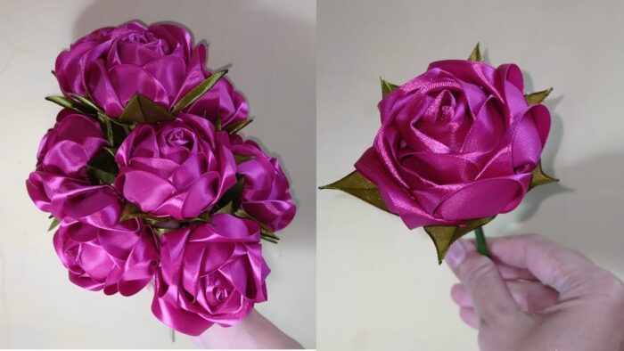 Inilah 2 Cara Membuat Bunga Dari Pita Dengan Mudah