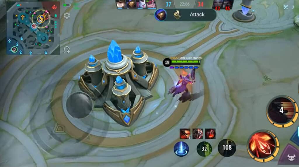 Skill dan Build Turret di Game Mobile Legends